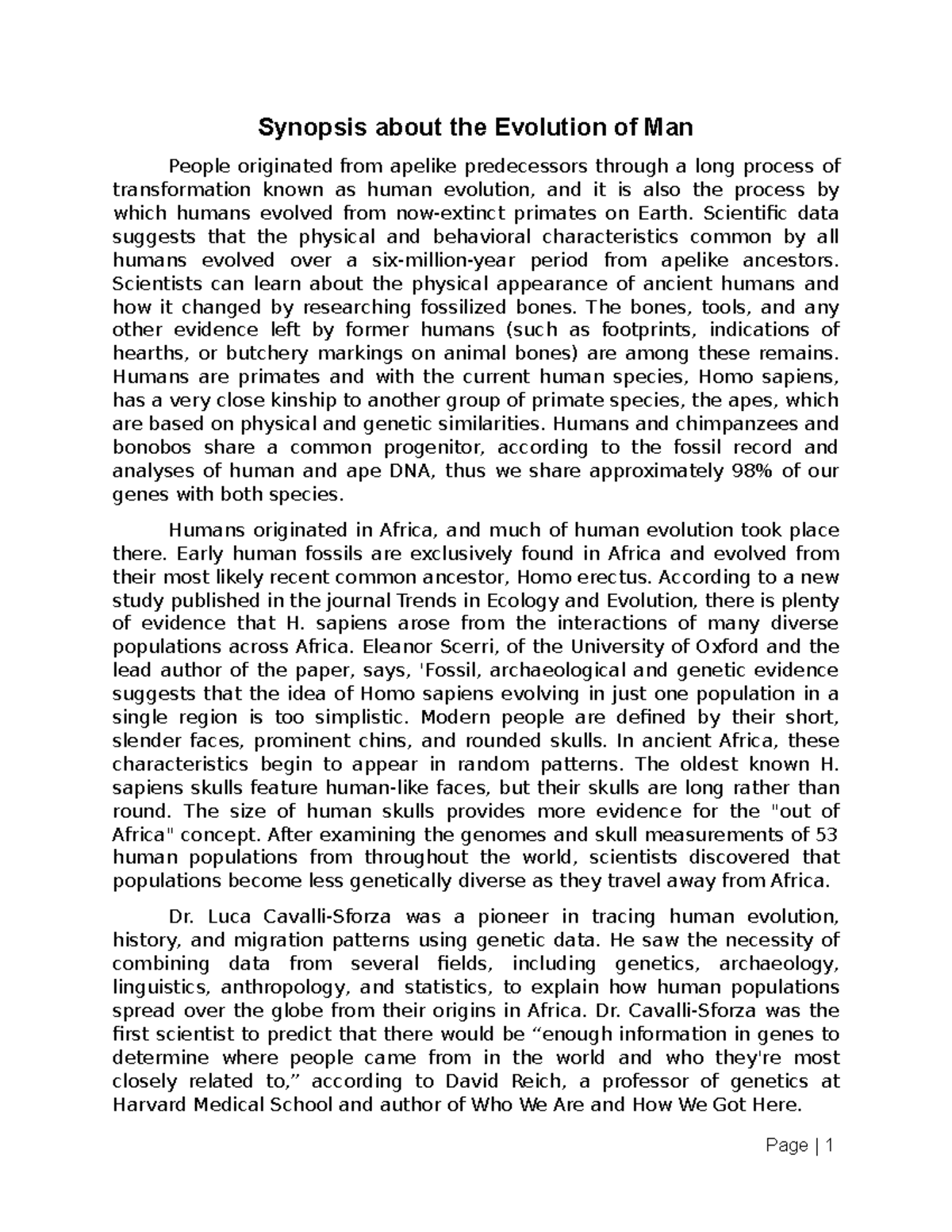 Evolution OF MEN - mhngbfzxcvbn - Synopsis about the Evolution of Man People originated from ...