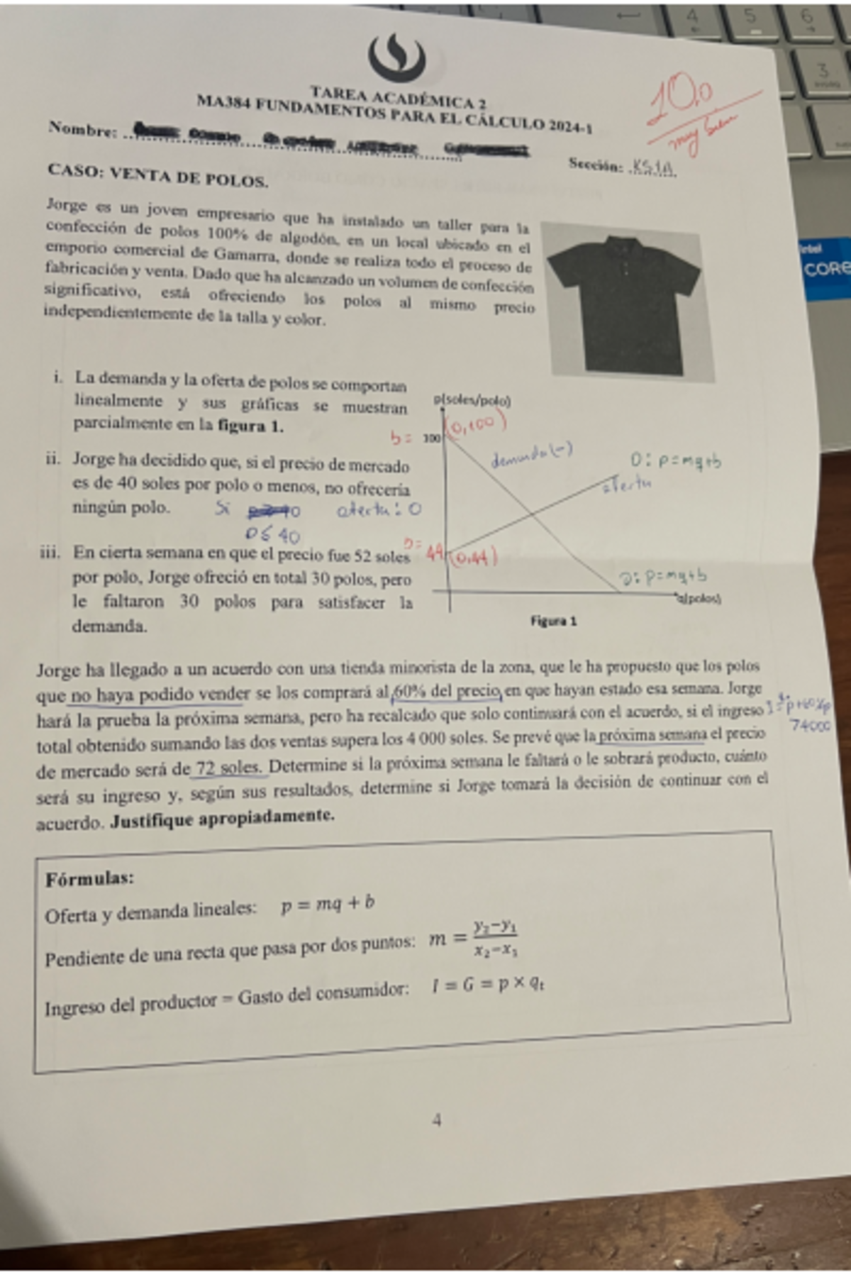 Fundamentos para el cálculo Examen TA2 - 2024-1 - Fundamentos para el Cálculo - Studocu