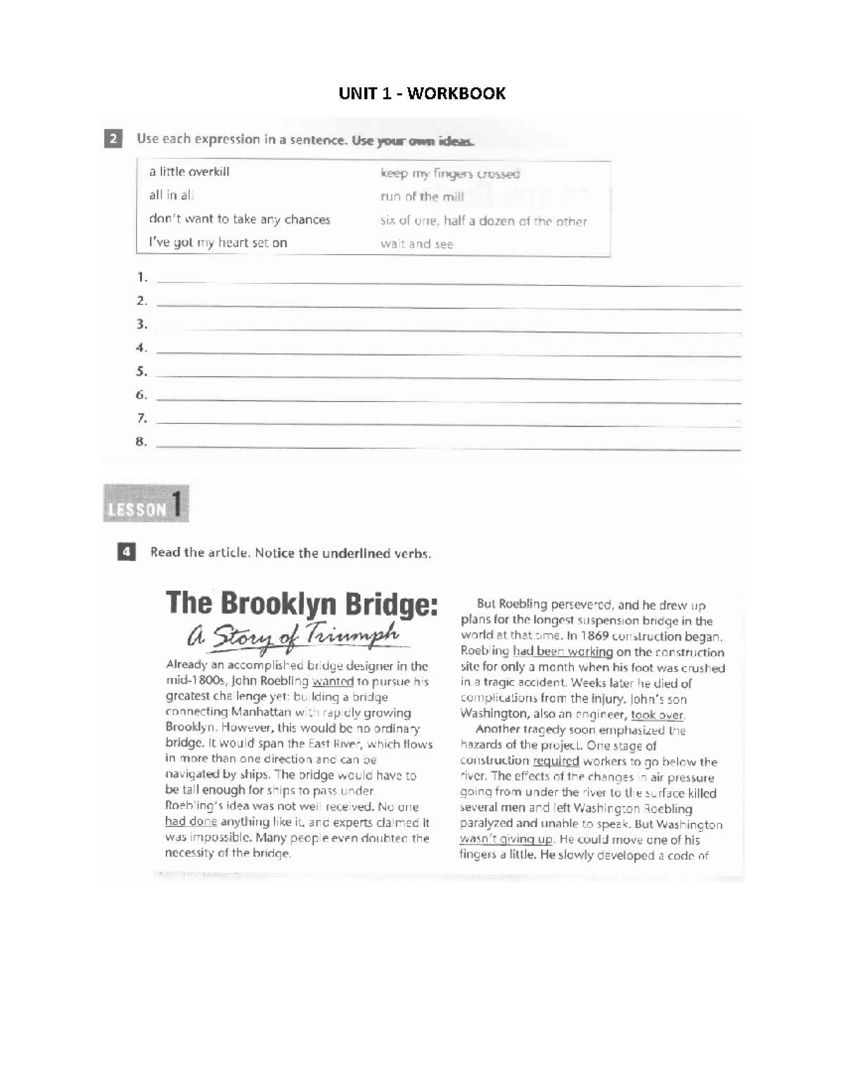 UNIT-1- Workbook - toan cao cap - tin ứng dụng - UNIT 1 - WORKBOOK ...