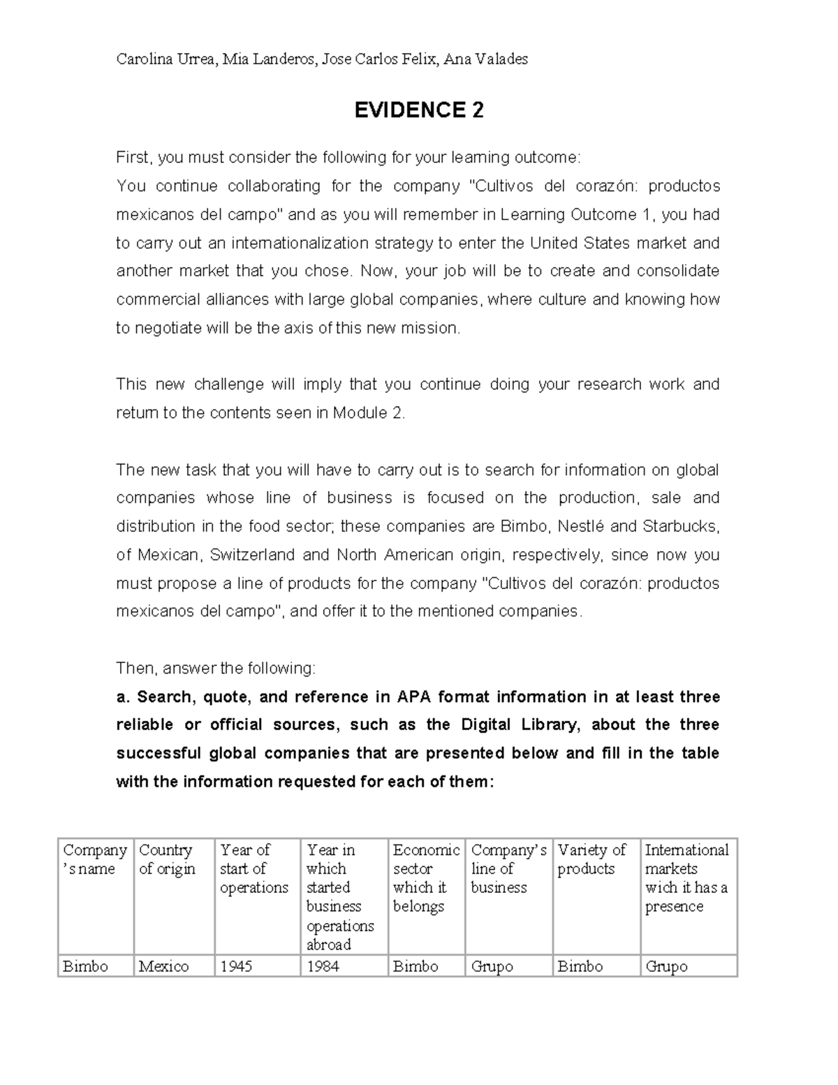 Evidence 2 Contextos - EVIDENCE 2 First, you must consider the ...