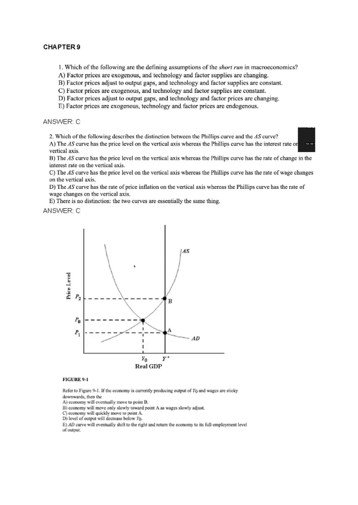Econ 203 M2 - Good Practice questions for midterm 2 and final - ECON ...