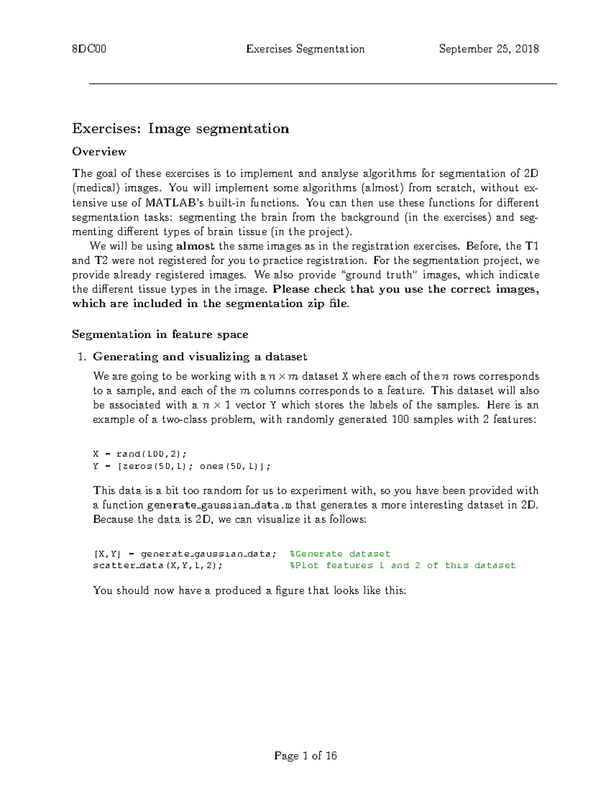 Segmentation answers - 8DC00 Exercises Segmentation September 25, 2018 ...