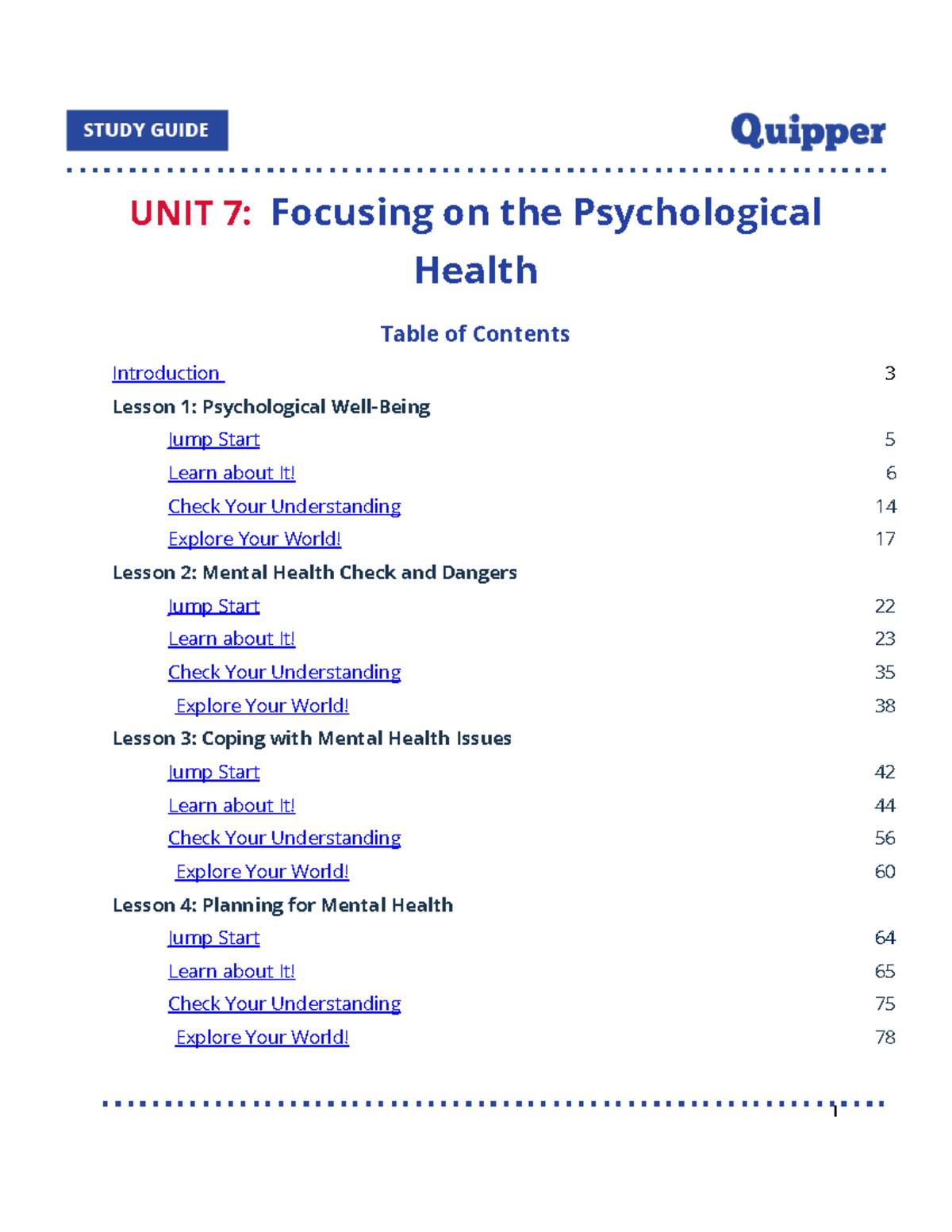 PD-07-FD - per dev lessons 7 - UNIT 7: Focusing on the Psychological ...