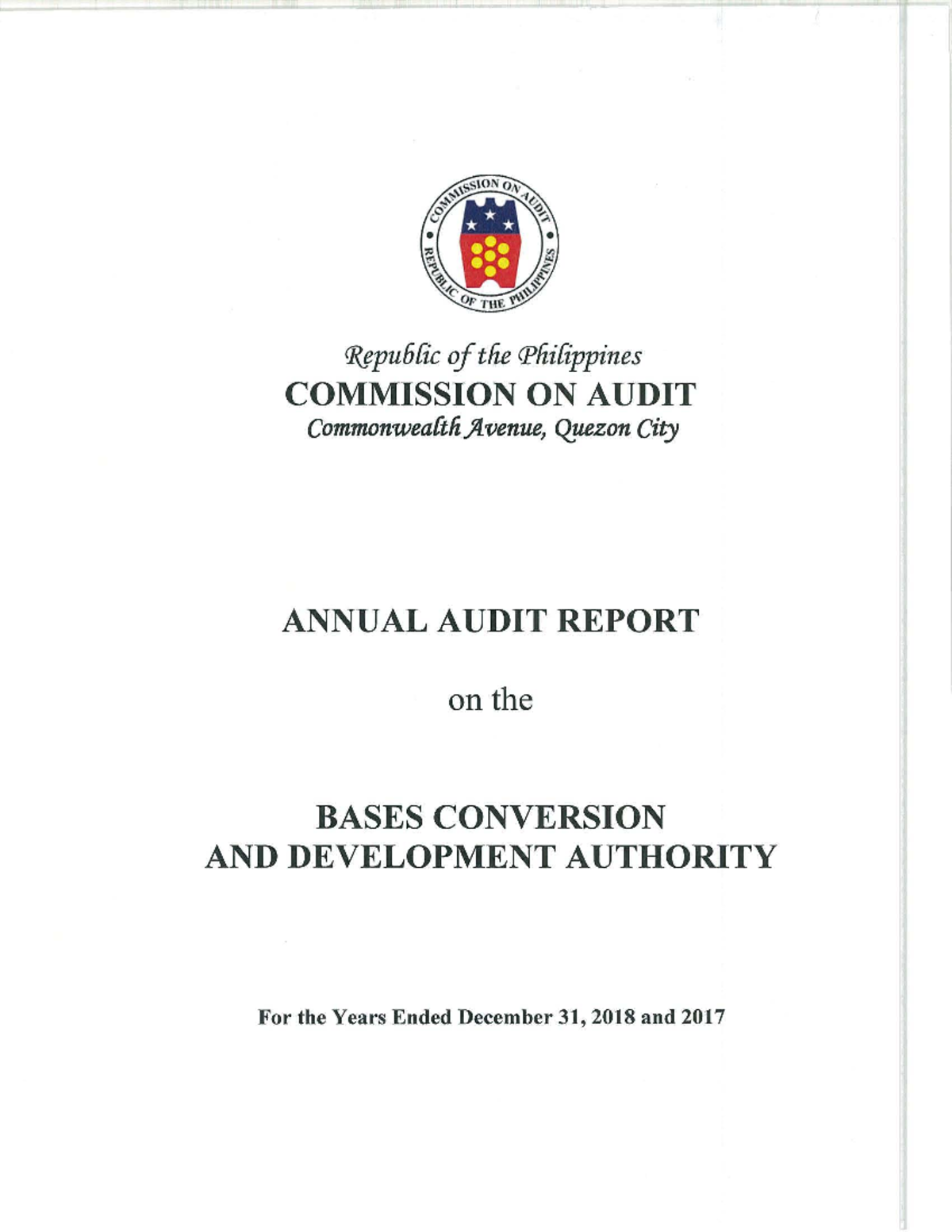 Other matter - c§pu6fic of tfie Pfiifippines COMMISSION ON AUDIT ...