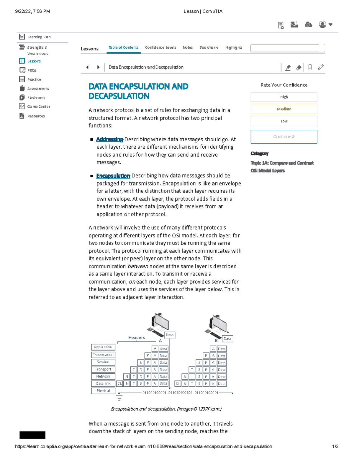 WGU C480 Chapter 1 6 - 9/22/22, 7:56 PM Lesson | CompTIA - Studocu