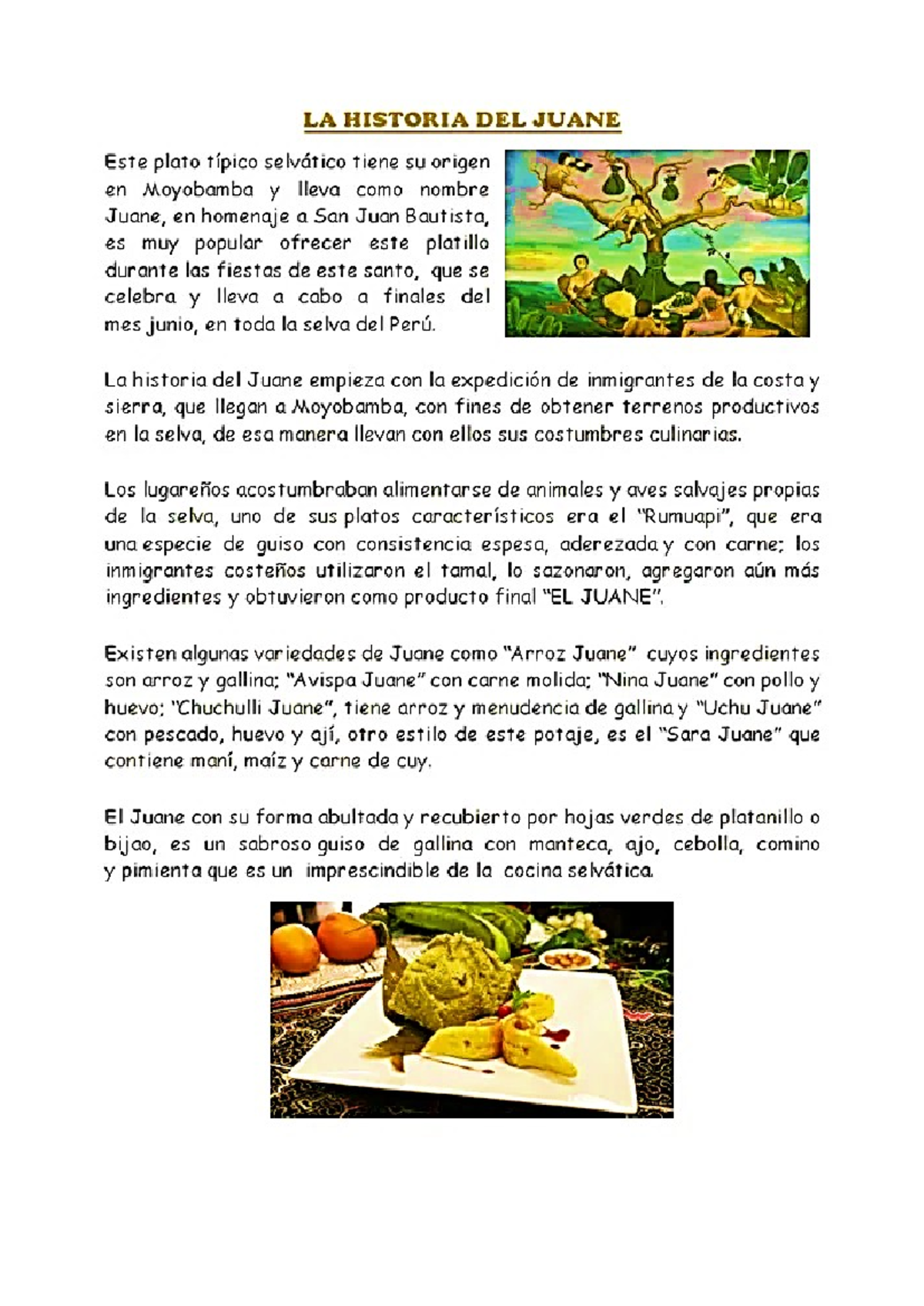 EL Juane su tradicion - LA HISTORIA DEL JUANE Este plato típico ...