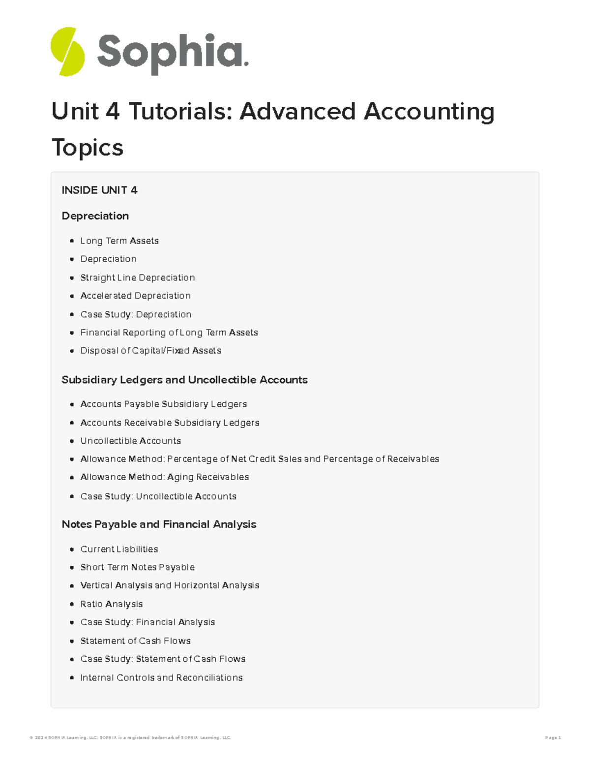 Unit 4 tutorials advanced accounting topics - Unit 4 Tutorials: Advanced Accounting Topics ...