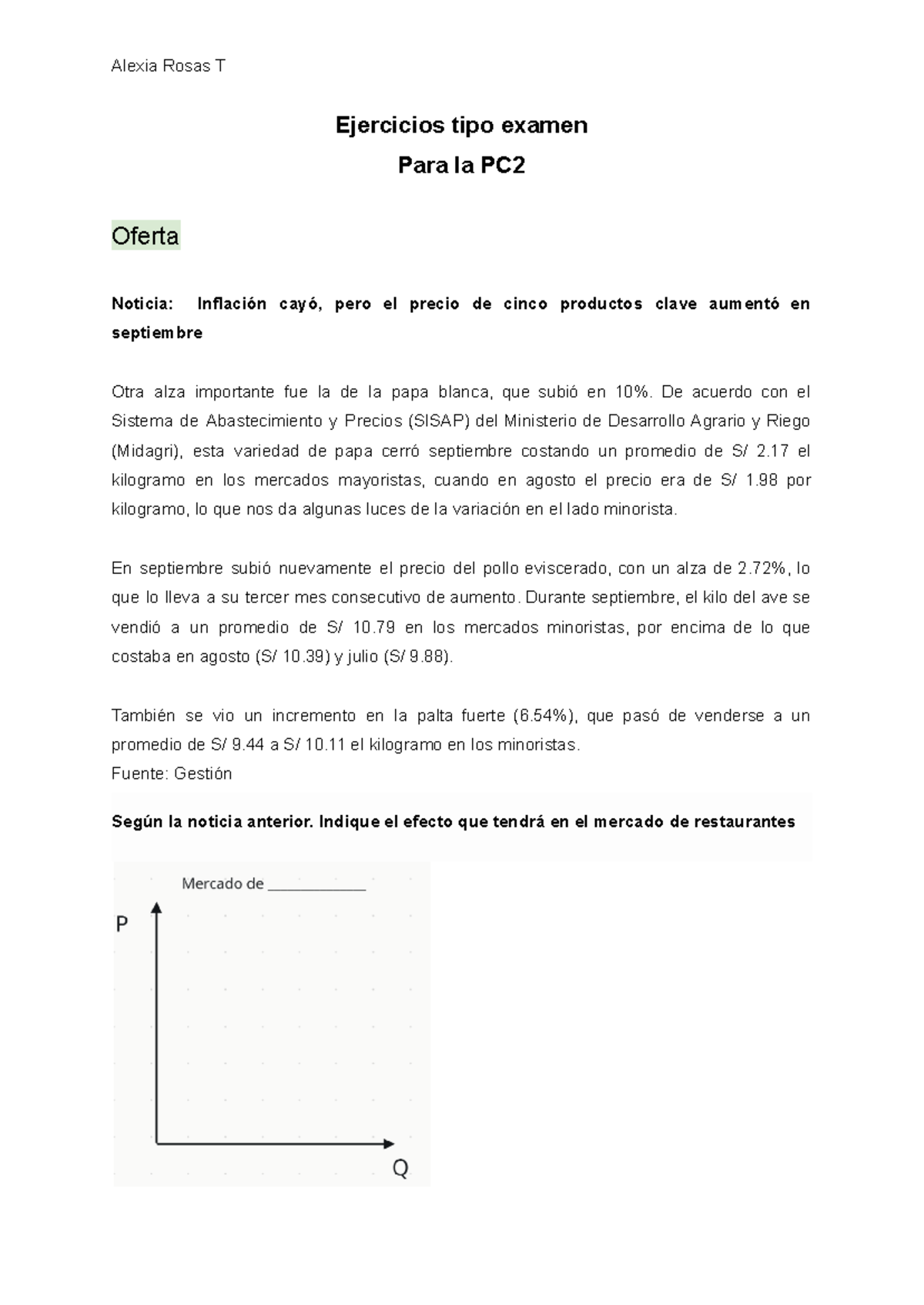 Ejercicios Tipo Examen Eco Examen 2 Ejercicios Tipo Examen Para La