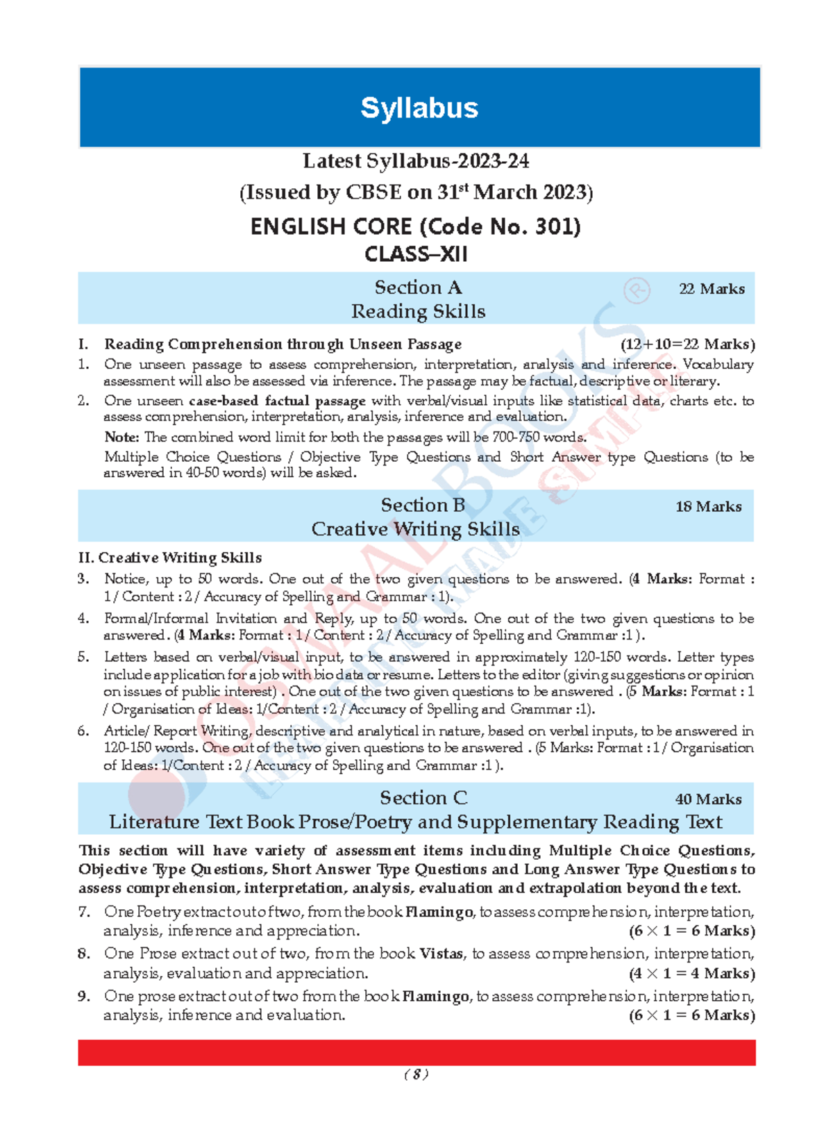 12th Cbse Syllabus ⚡ - All - Latest Syllabus-2023- (Issued by CBSE on ...