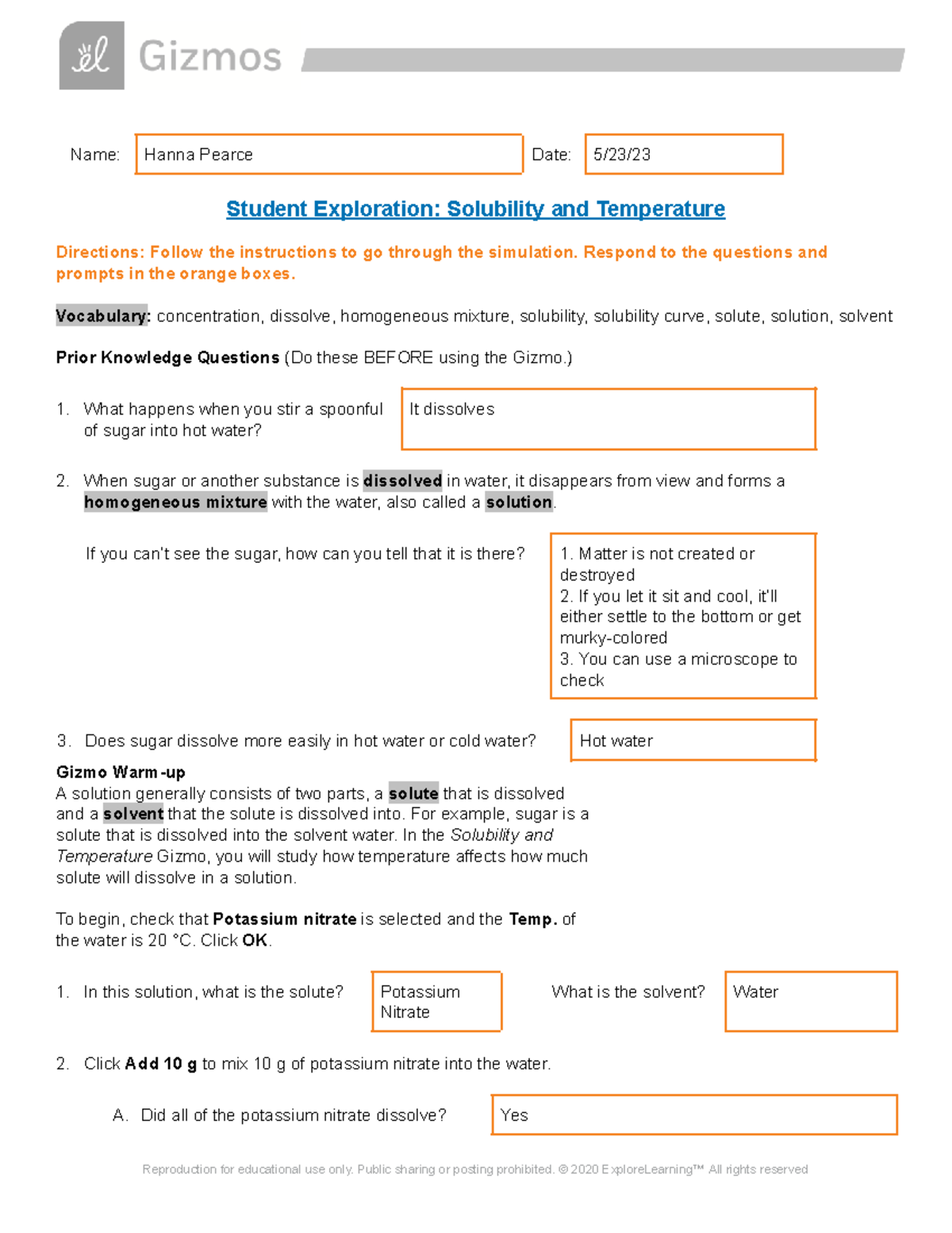 Hanna Pearce - [Template] Copy of Solubility Temperature SE - Name ...
