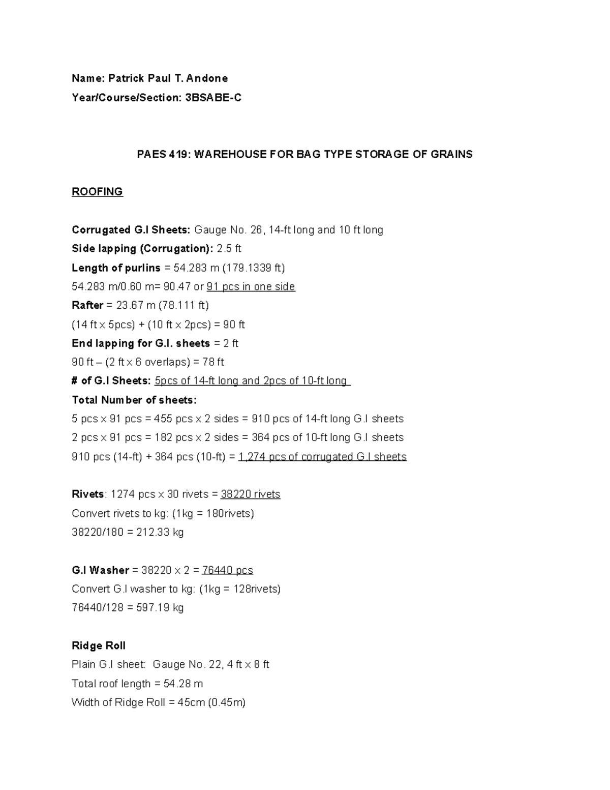 Documentation -PAES 419 . (3 Bsabe-C) - Name: Patrick Paul T. Andone ...
