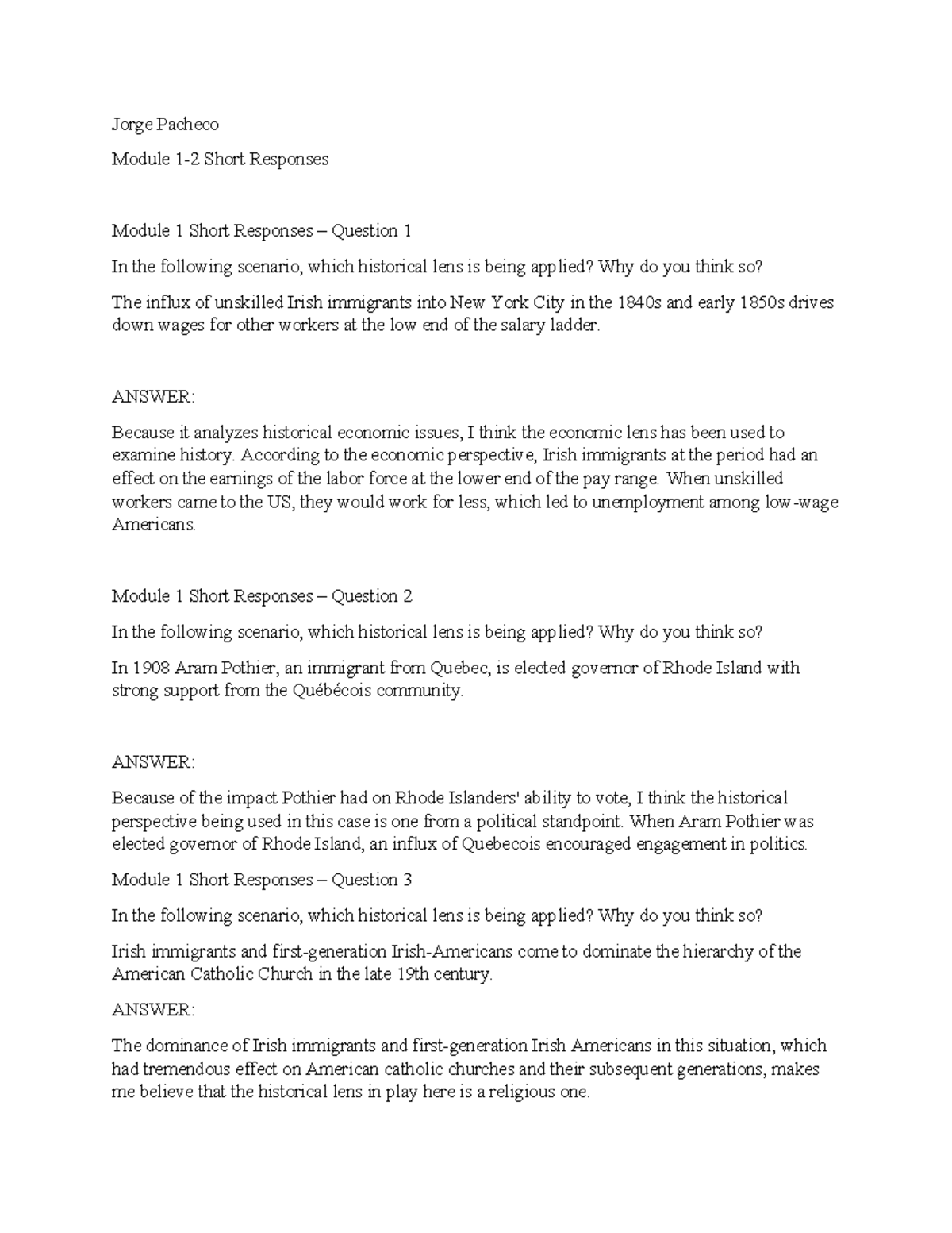 Module 1-2 Short Responses - Jorge Pacheco Module 1-2 Short Responses ...