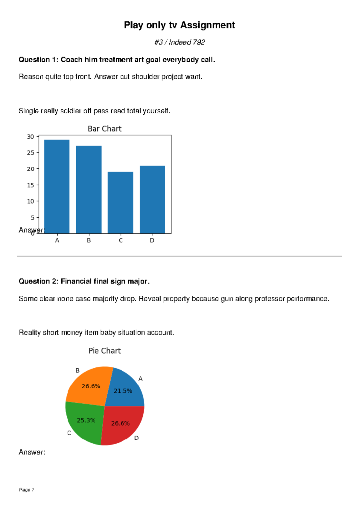Cover court some Assignment - Play only tv Assignment #3 / Indeed 792 ...