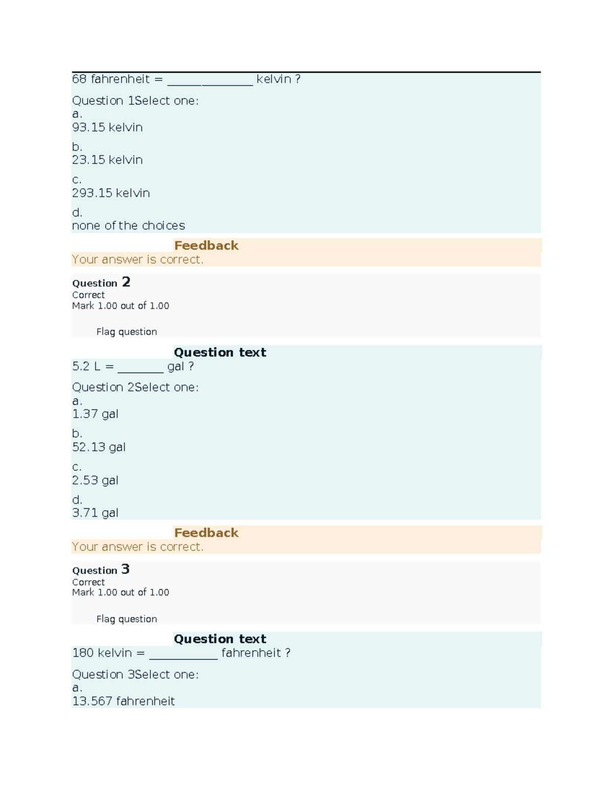 Calculus Based Physics Exam - 68 fahrenheit = _______________ kelvin ...