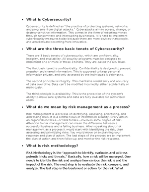 CYB 200 Module Three Case Study - Specify which Fundamental Security ...