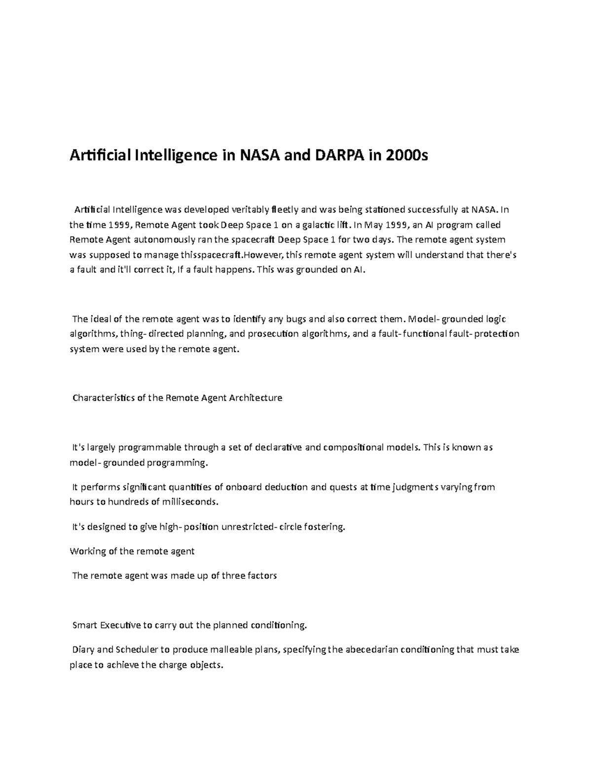 Artificial Intelligence in NASA and Darpa in 2000 s - Artificial ...
