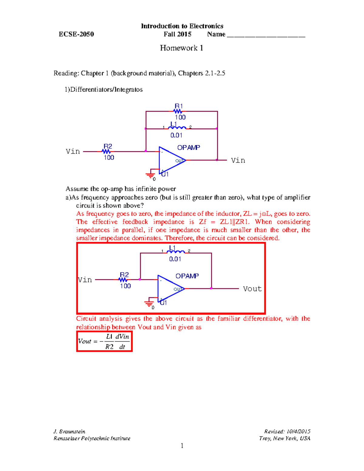 F15 HW01 solution - homework - ECSE-2050 Fall 2015 Name ...