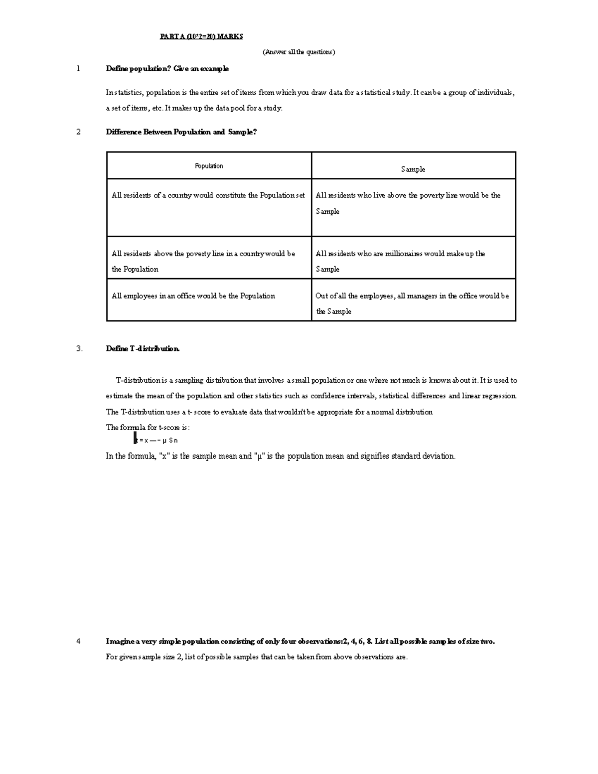 UT3 - FDSA-II with answers year - PART A (10*2=20) MARKS (Answer all ...