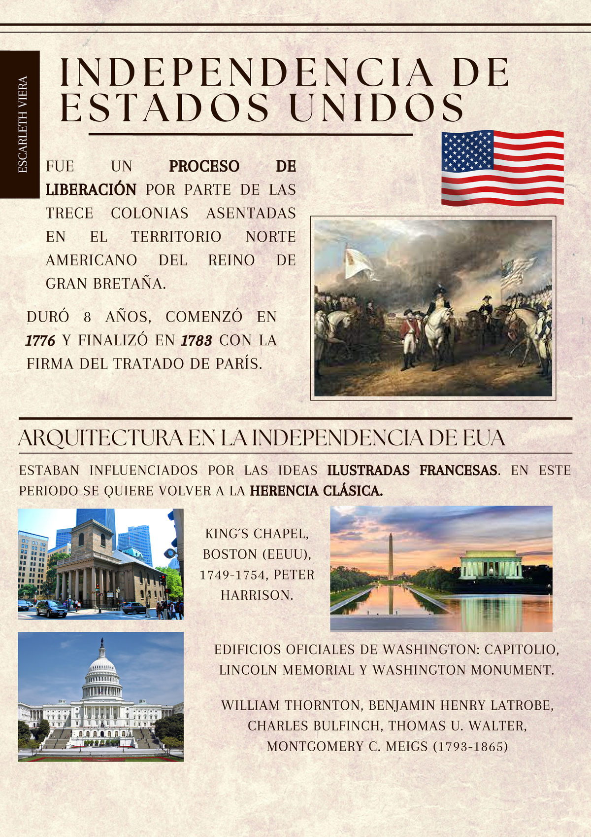 Poster Historia - ESCARLETH VIERA I N D E P E N D E N C I A D E E S T A ...