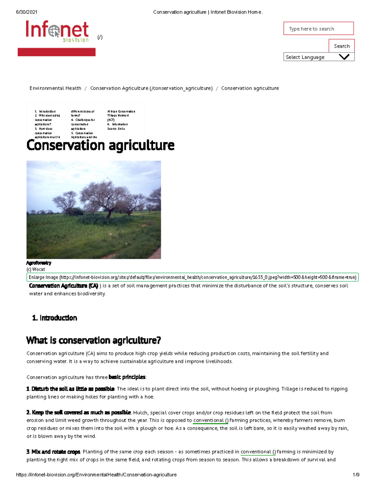 Conservation agriculture Infonet Biovision - (/) Search Type here to ...
