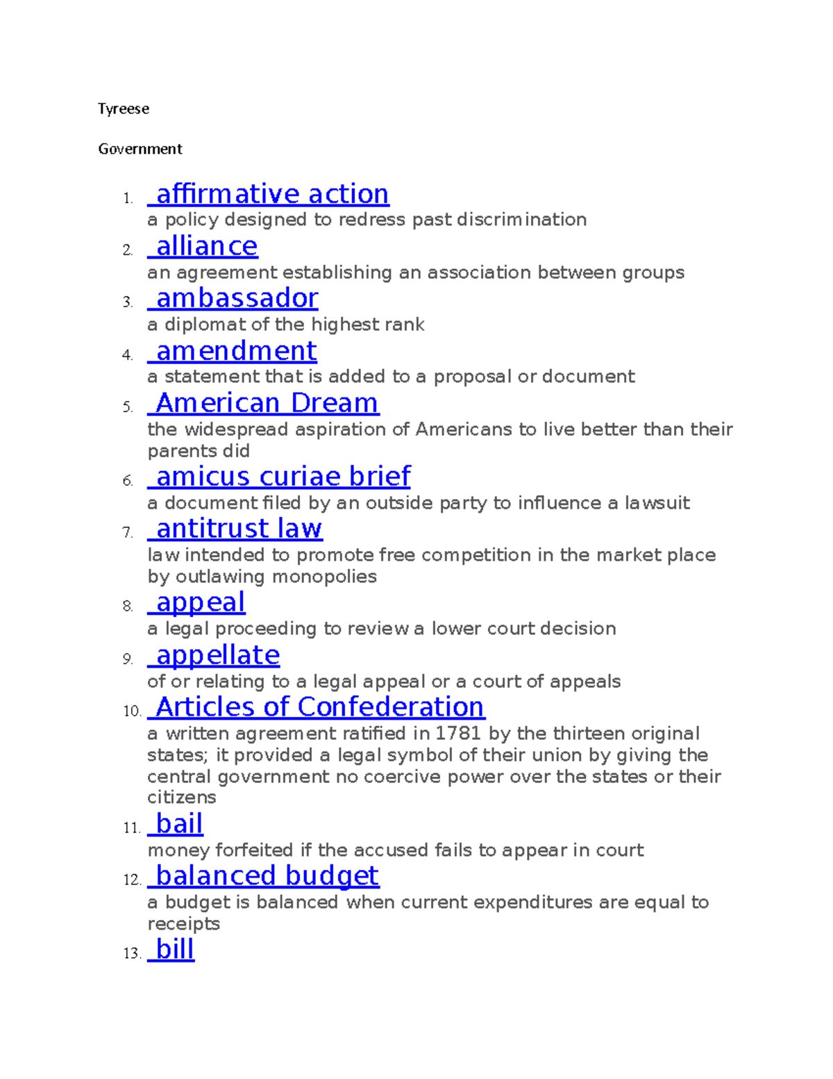 Gov 5 - i think this will be really helpful in getting a understanding ...
