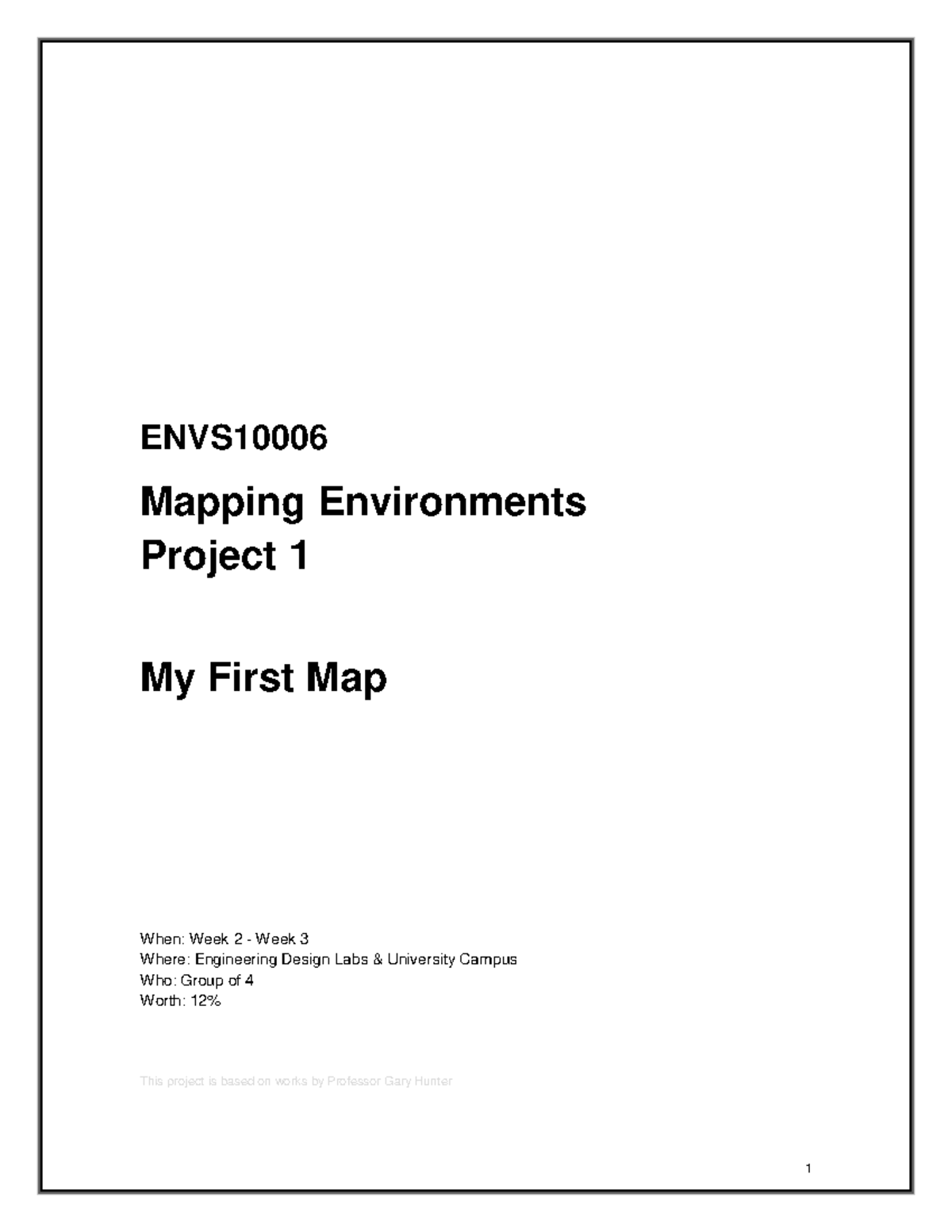 Project 1 campus - ENVS 10006 Mapping Environments Project 1 My First ...