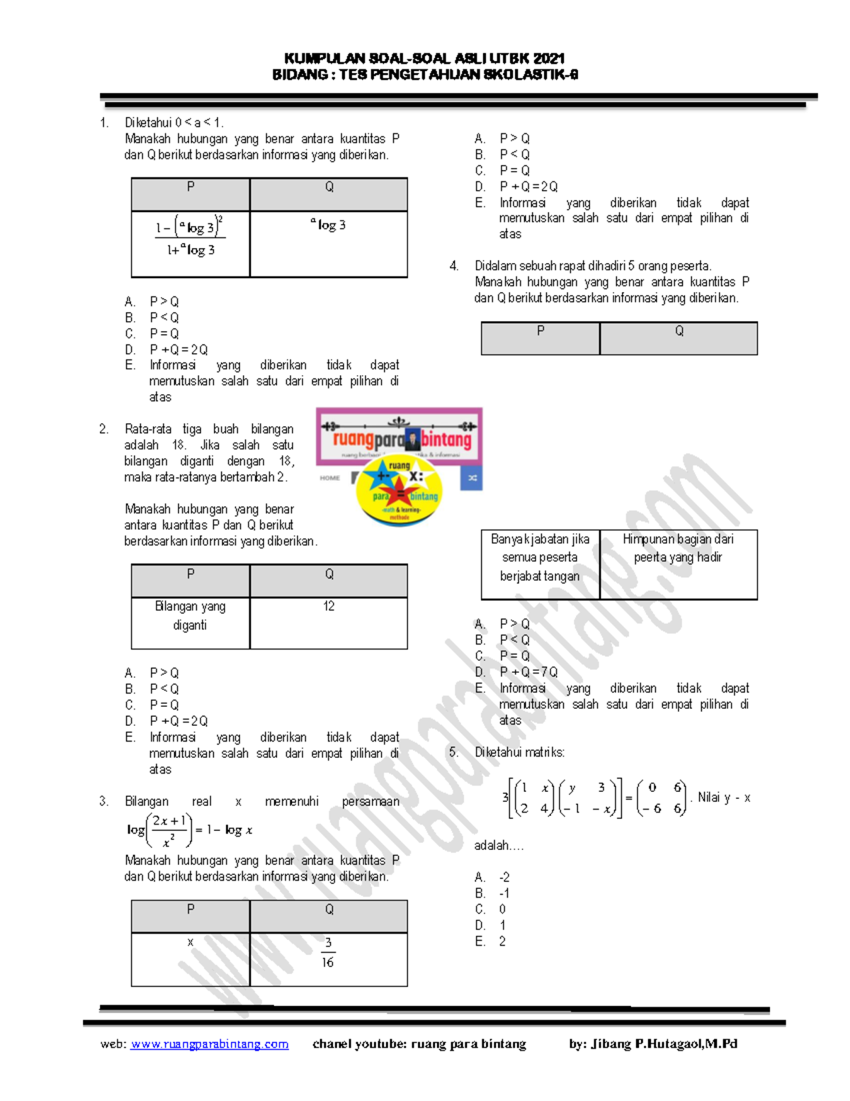 SOAL UTBK 2021 Bagian 6 (www - KUMPULAN SOAL-SOAL ASLI UTBK 2021 BIDANG ...