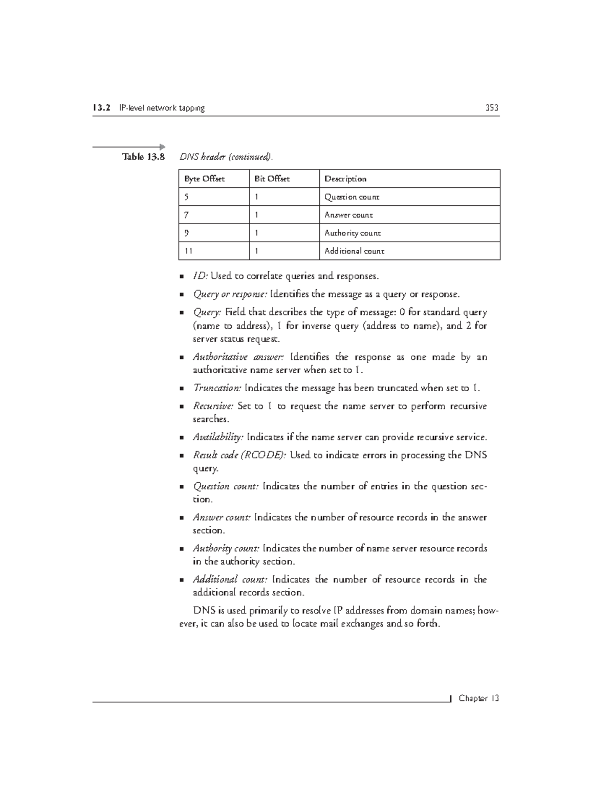 Network Programming in Dot NET With C Sharp(33) - 13 IP-level network tapping 353 Chapter 13 ID ...