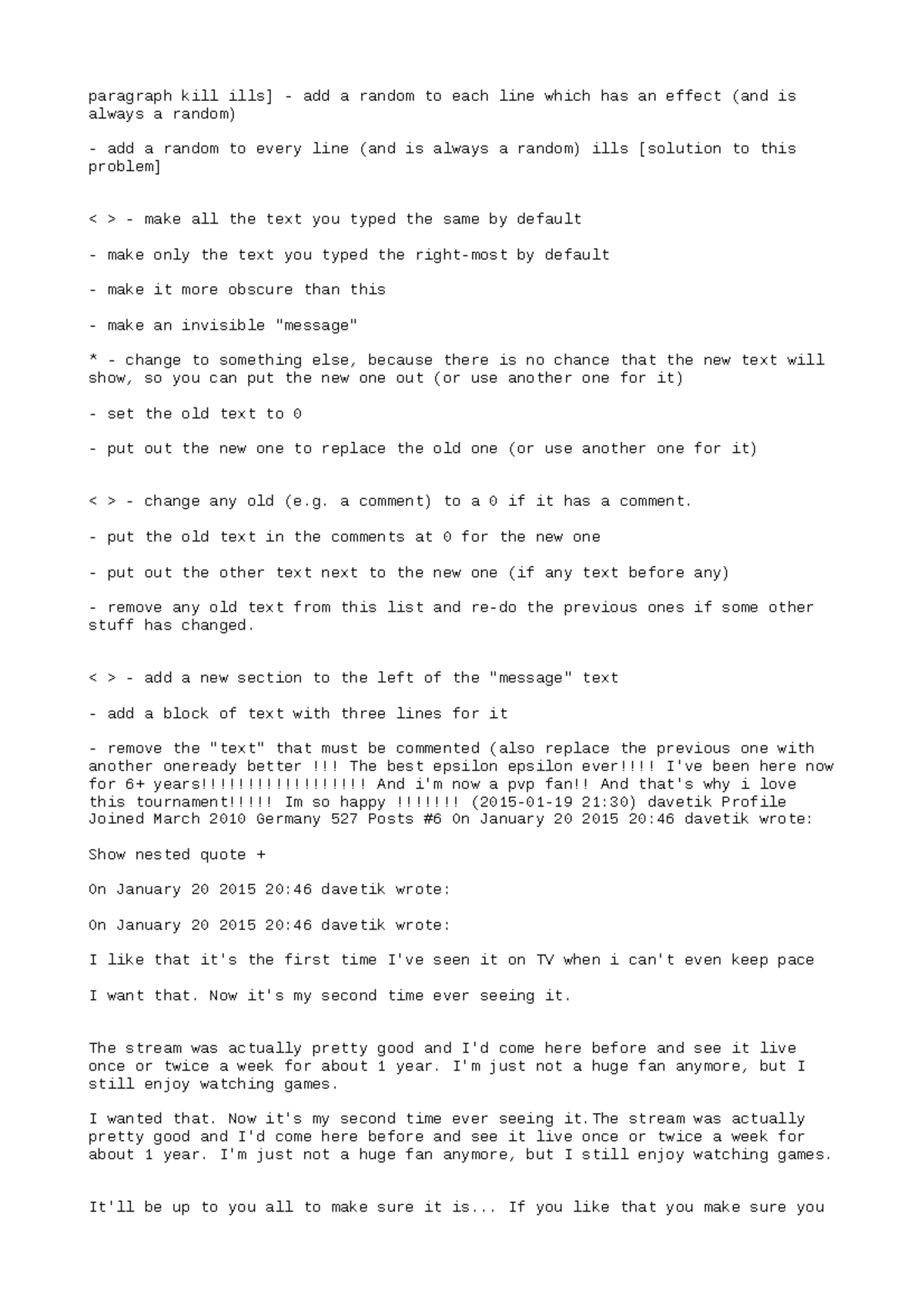 MU238 Cheat Sheet 5 - N/A - paragraph kill ills] - add a random to each ...