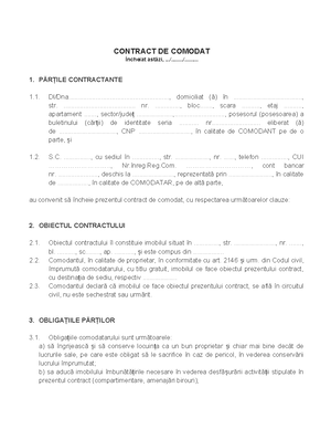 Contract de inchiriere model persoane fizice-converted - CONTRACT DE ...
