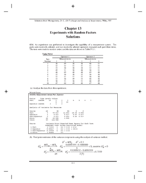 Ch05 - Solutions from Montgomery, D. C. (2017) Design and Analysis of Experiments, Wiley, NY ...