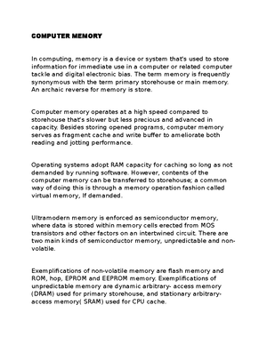 History OF Computer Hardware - HISTORY OF COMPUTER HARDWARE The history ...