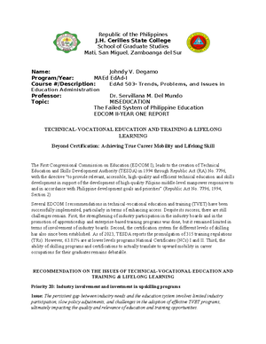 Reflection on Desiderata - Name: CLAMOHOY, DEXTER M. Year Level: BSED 3 ...