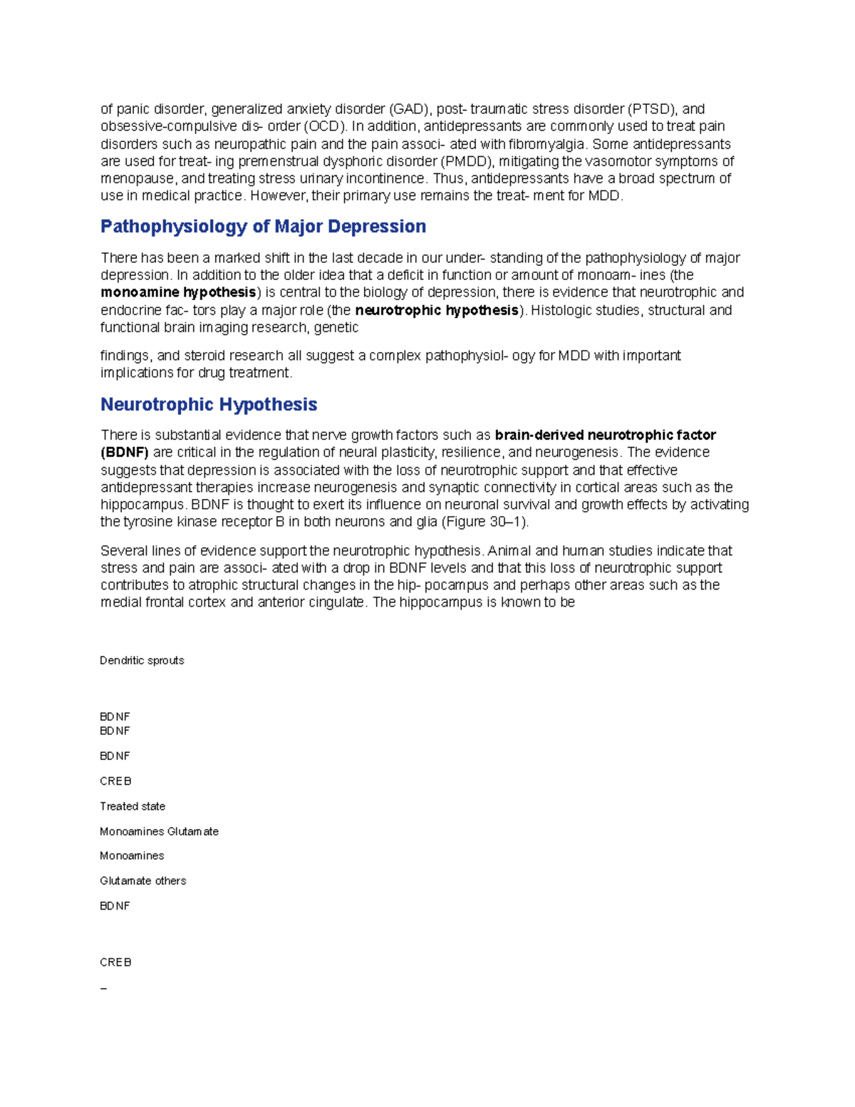Pharmacology notes 49 - of panic disorder, generalized anxiety disorder ...