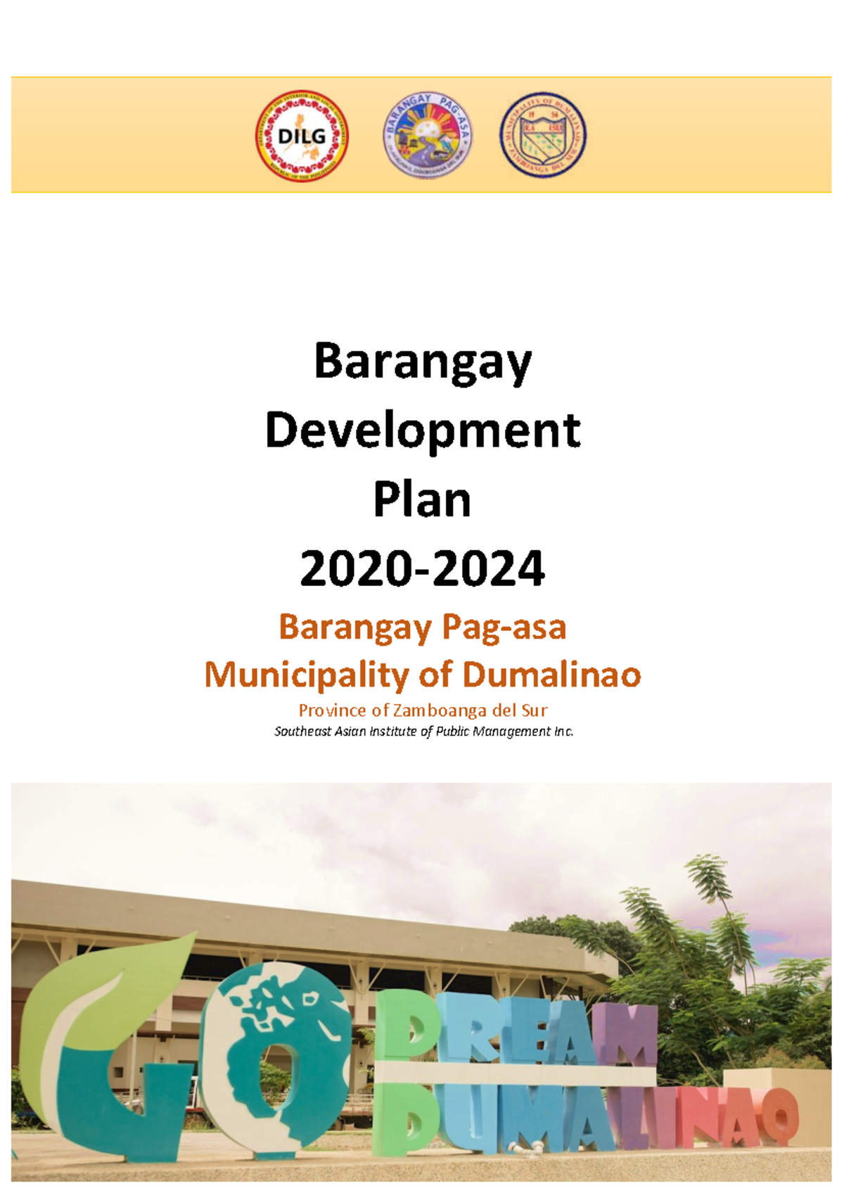 Barangay Pag asa Municipality of Dumalin - Barangay Development Plan ...