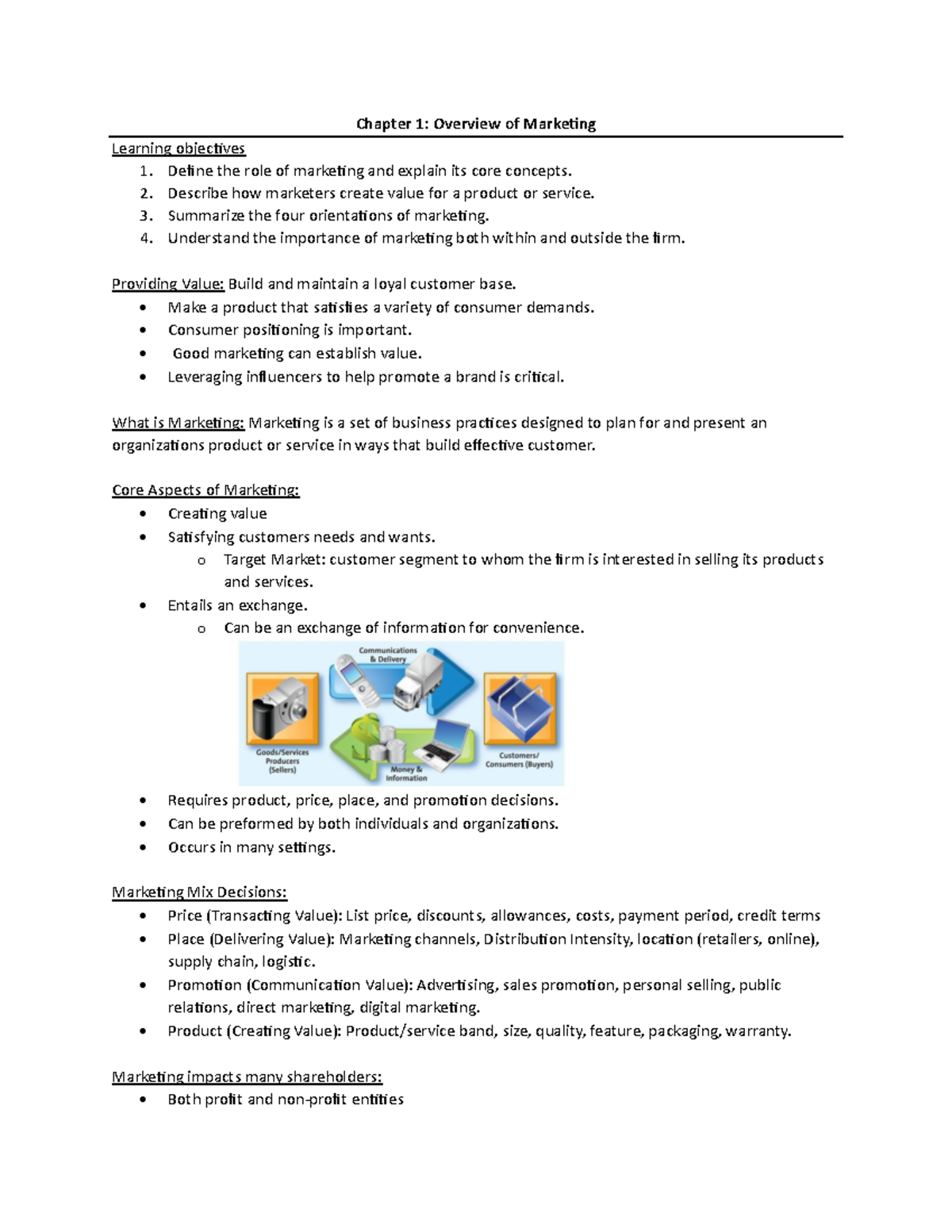 Notes - Summary Management Information Systems (MIS) - Chapter 1 ...