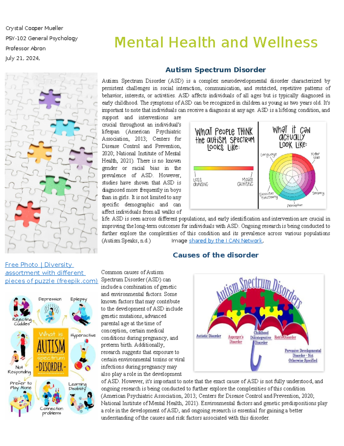 PSY-102 Brochure 5 - Crystal Cooper Mueller PSY-102 General Psychology ...