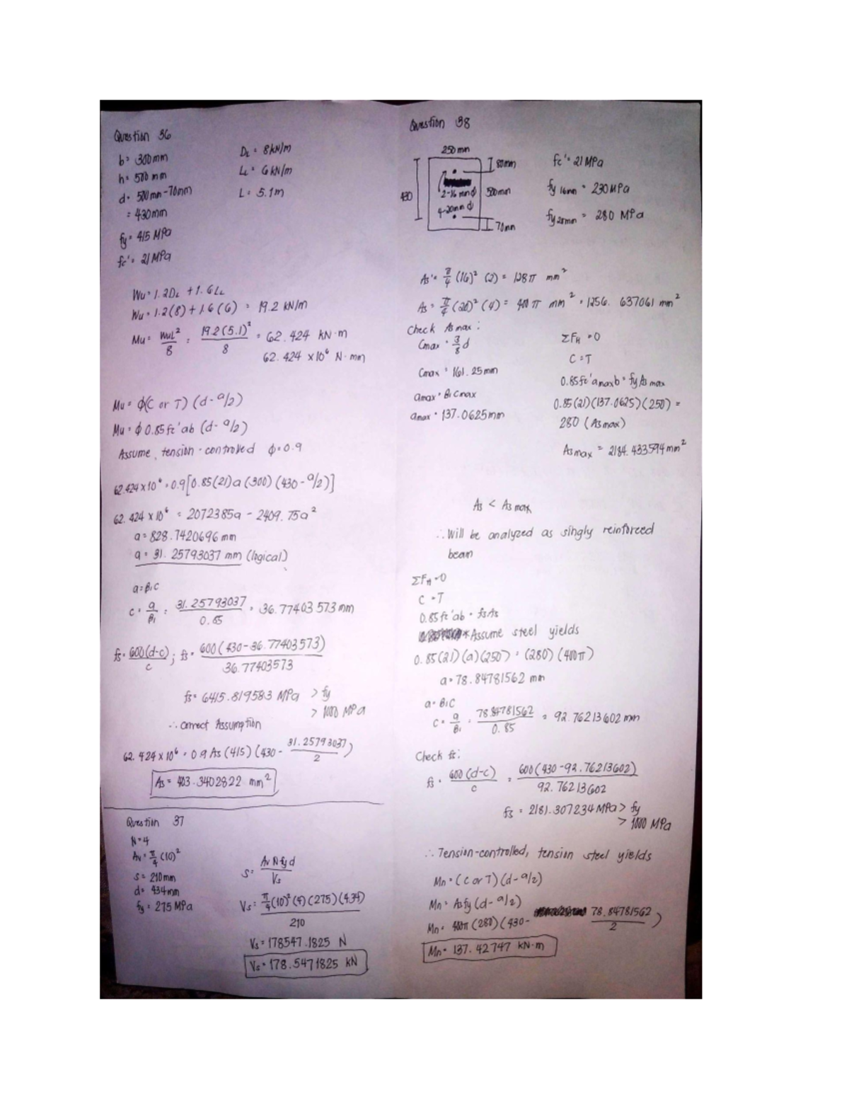 Solution Correl 2 Design - Civil Engineering - Studocu