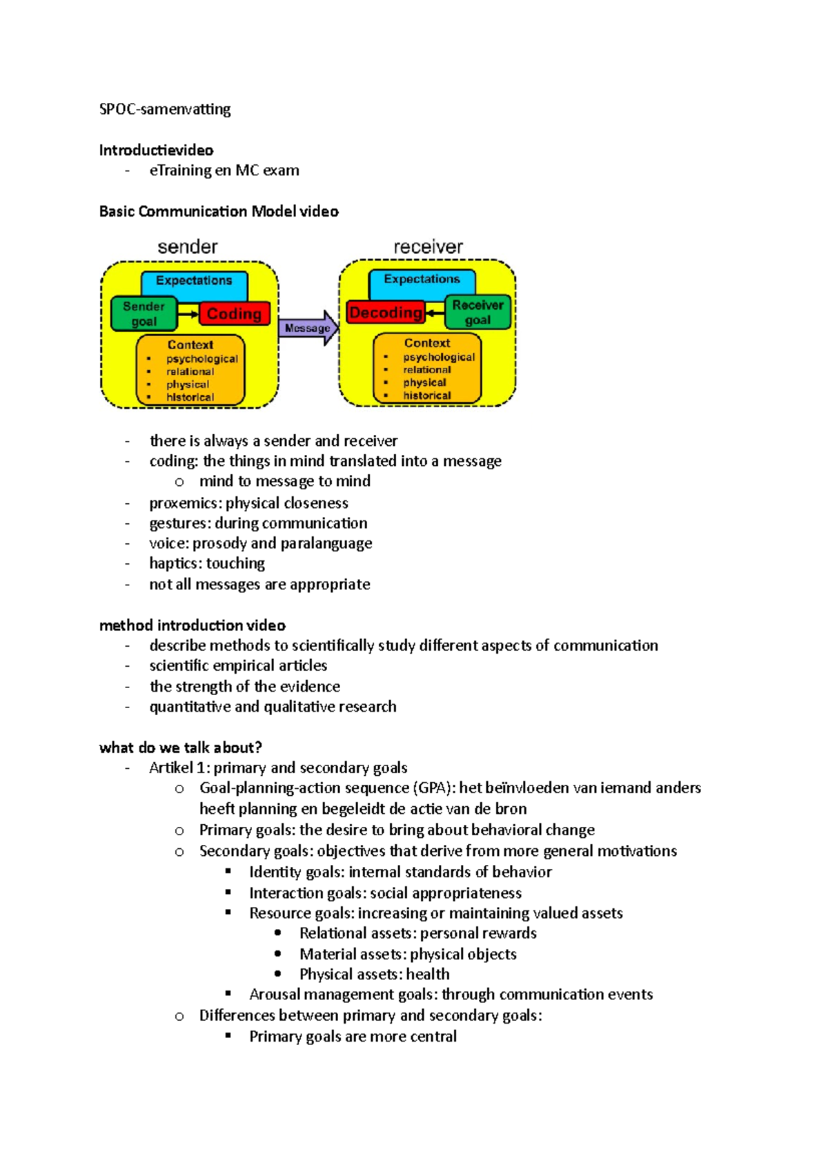 SPOC samenvatting - SPOC-samenvaing Introducievideo - eTraining en MC ...