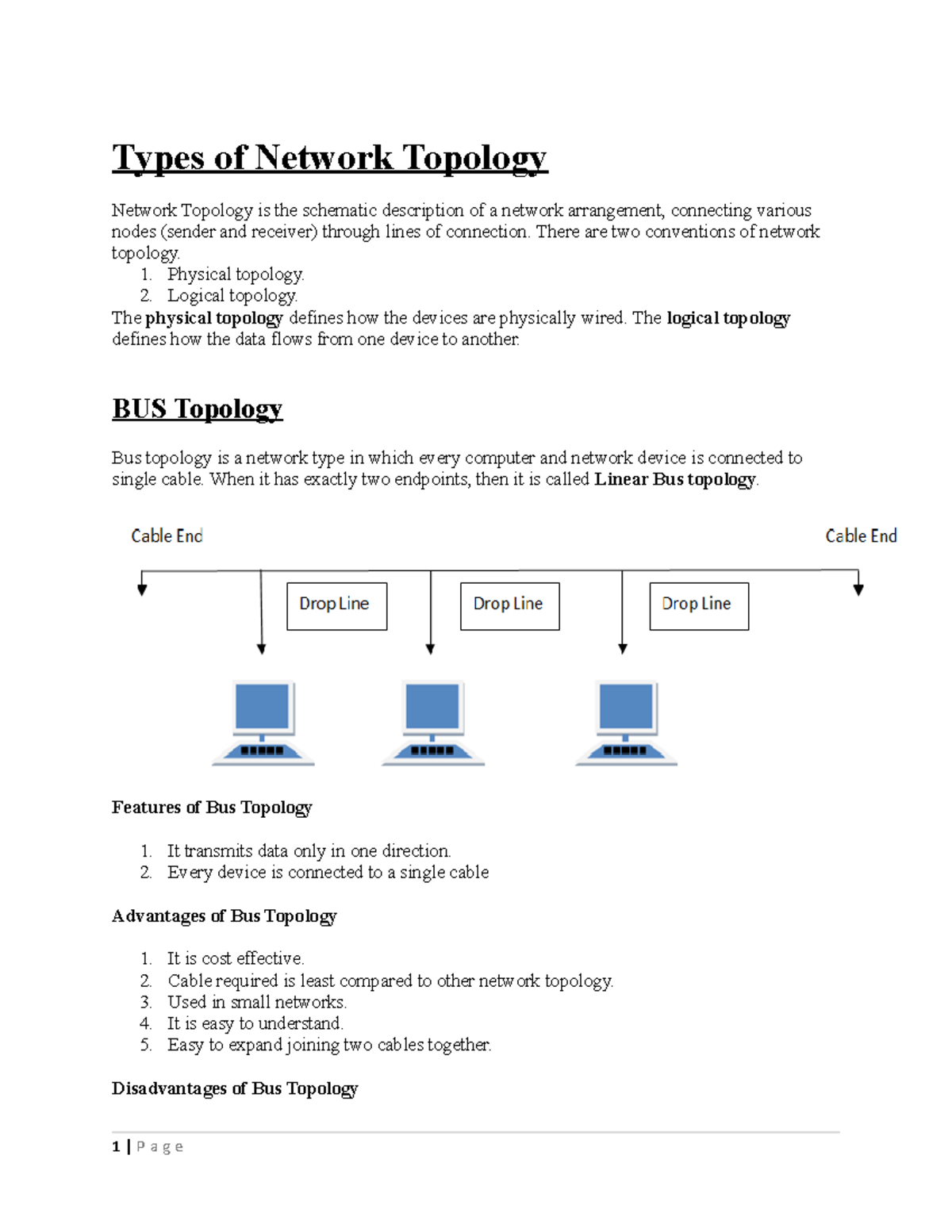 Types of Network Topology - Types of Network Topology Network Topology ...
