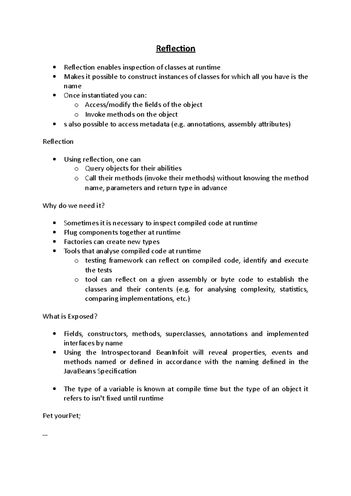Reflection - annotations, assembly attributes) Reflection Using ...
