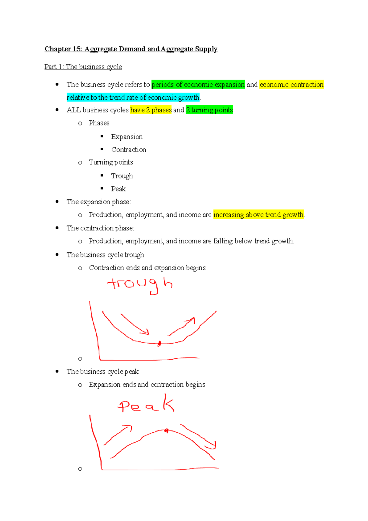 Chapter 15 - AD and AS - aggregate demand and aggregate supply ...