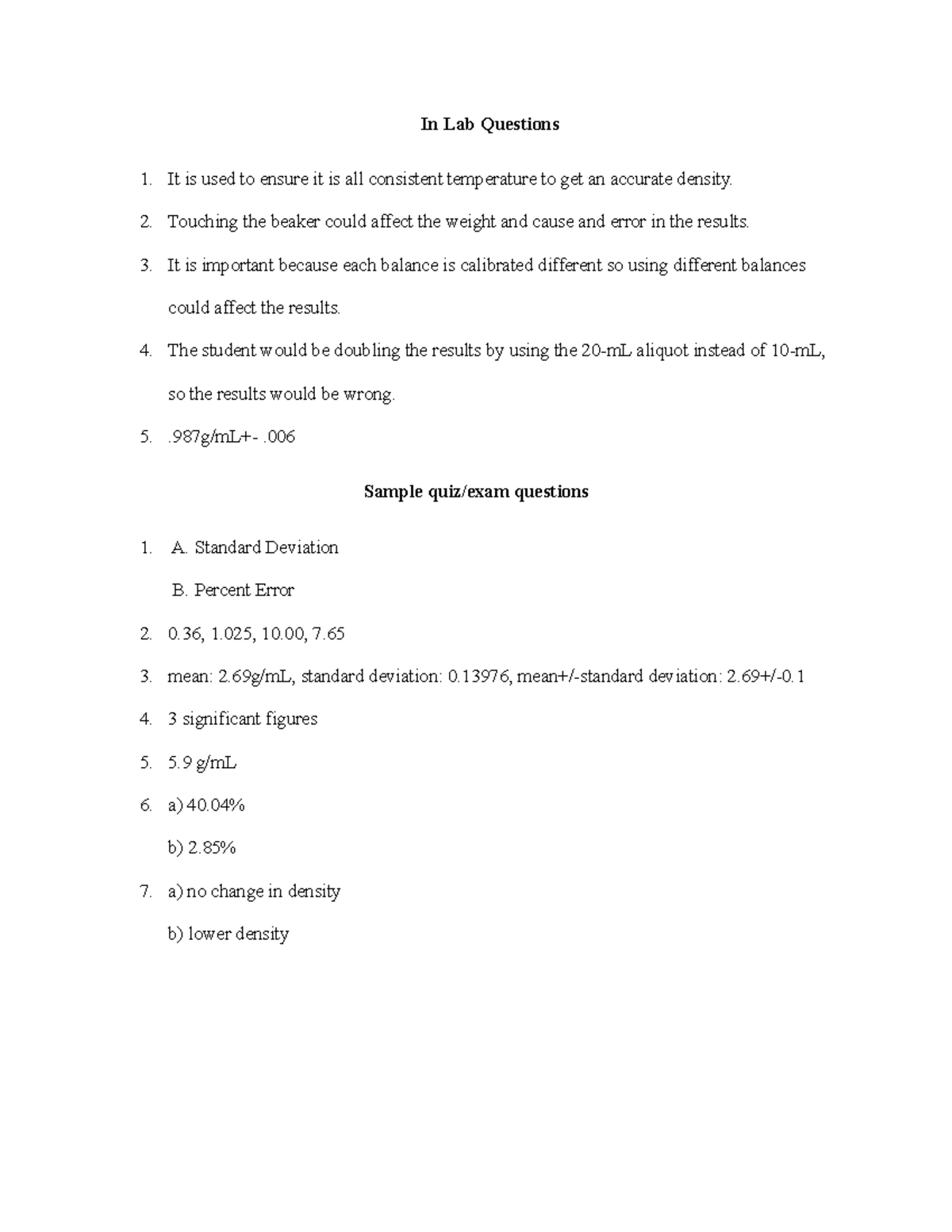 In Lab Questions Lab 2 - Lab - In Lab Questions It is used to ensure it ...