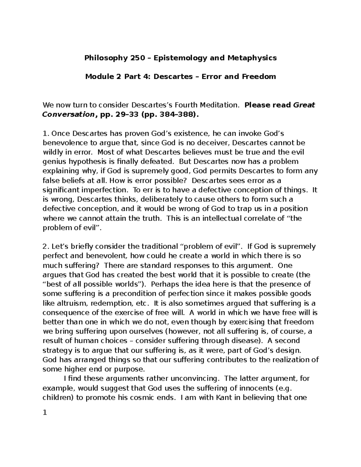 PHIL 250 2020 Module 2 Part 4 - Philosophy 250 – Epistemology and ...