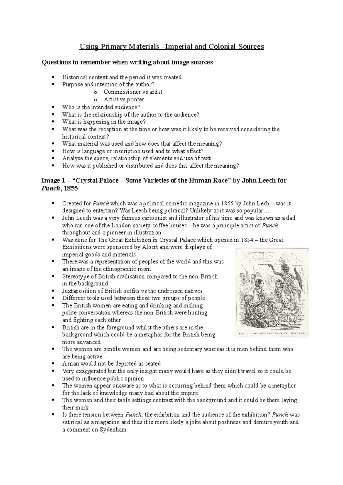 Using Primary Materials – Imperial and Colonial Sources - .. John Leech ...