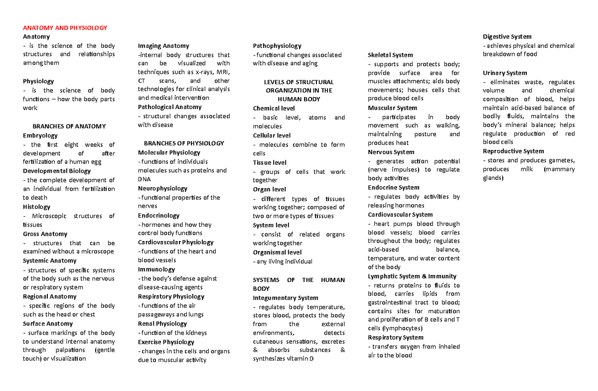 Anatomy And Physiology Reviewer Anatomy Is The Science Of The Body anatomy-and-physiology-reviewer-anatomy-is-the-science-of-the-body