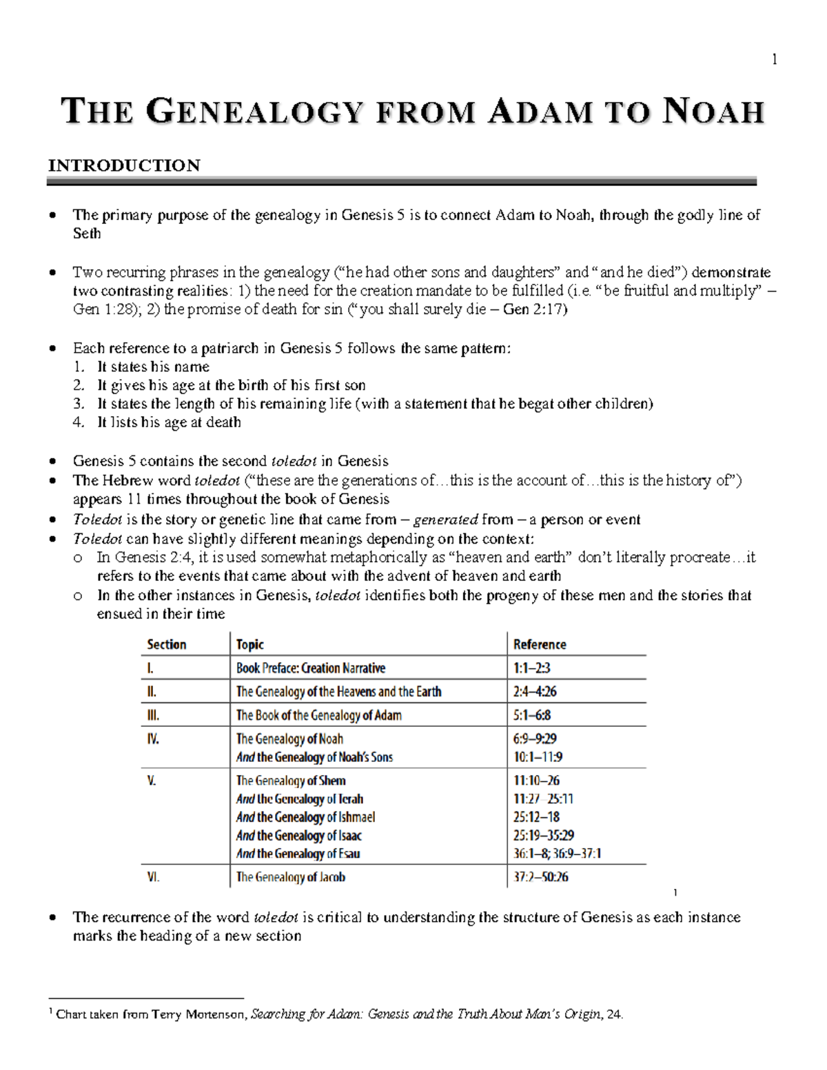 Week 17 The Genealogy from Adam to Noah - THE GENEALOGY FROM ADAM TO ...
