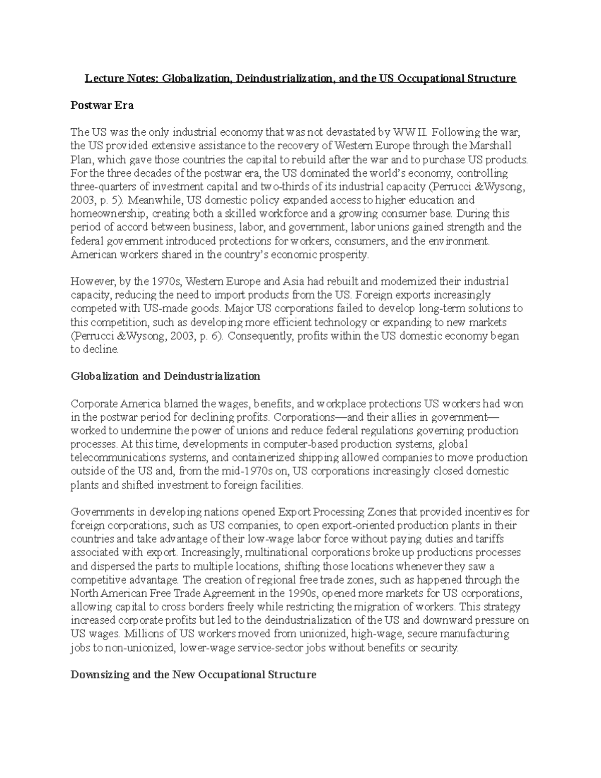 Unit 2 - Unit 2 Notes - Lecture Notes: Globalization ...
