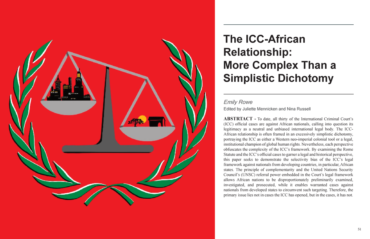 ICC - Statute - The ICC-African Relationship: More Complex Than a ...