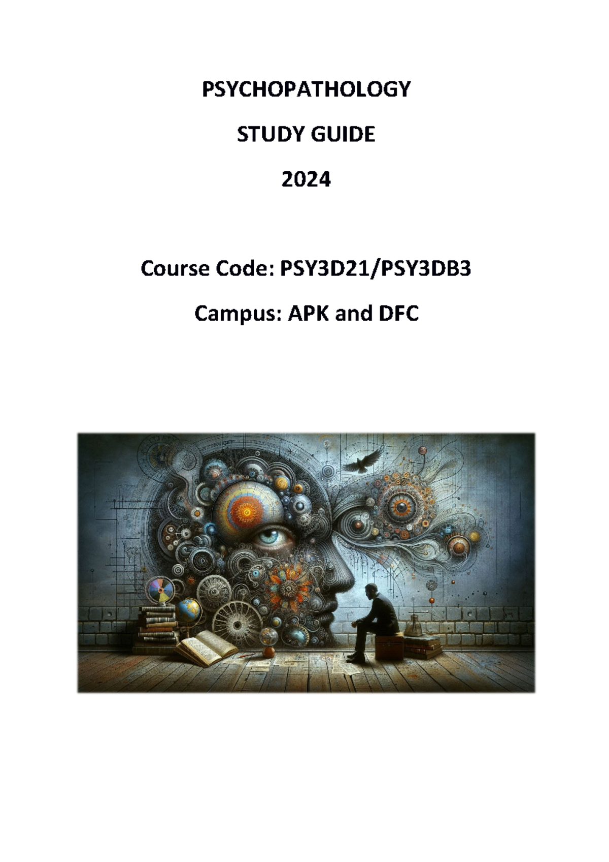 Updated Psychopathology Study Guide 2024 - PSYCHOPATHOLOGY STUDY GUIDE ...